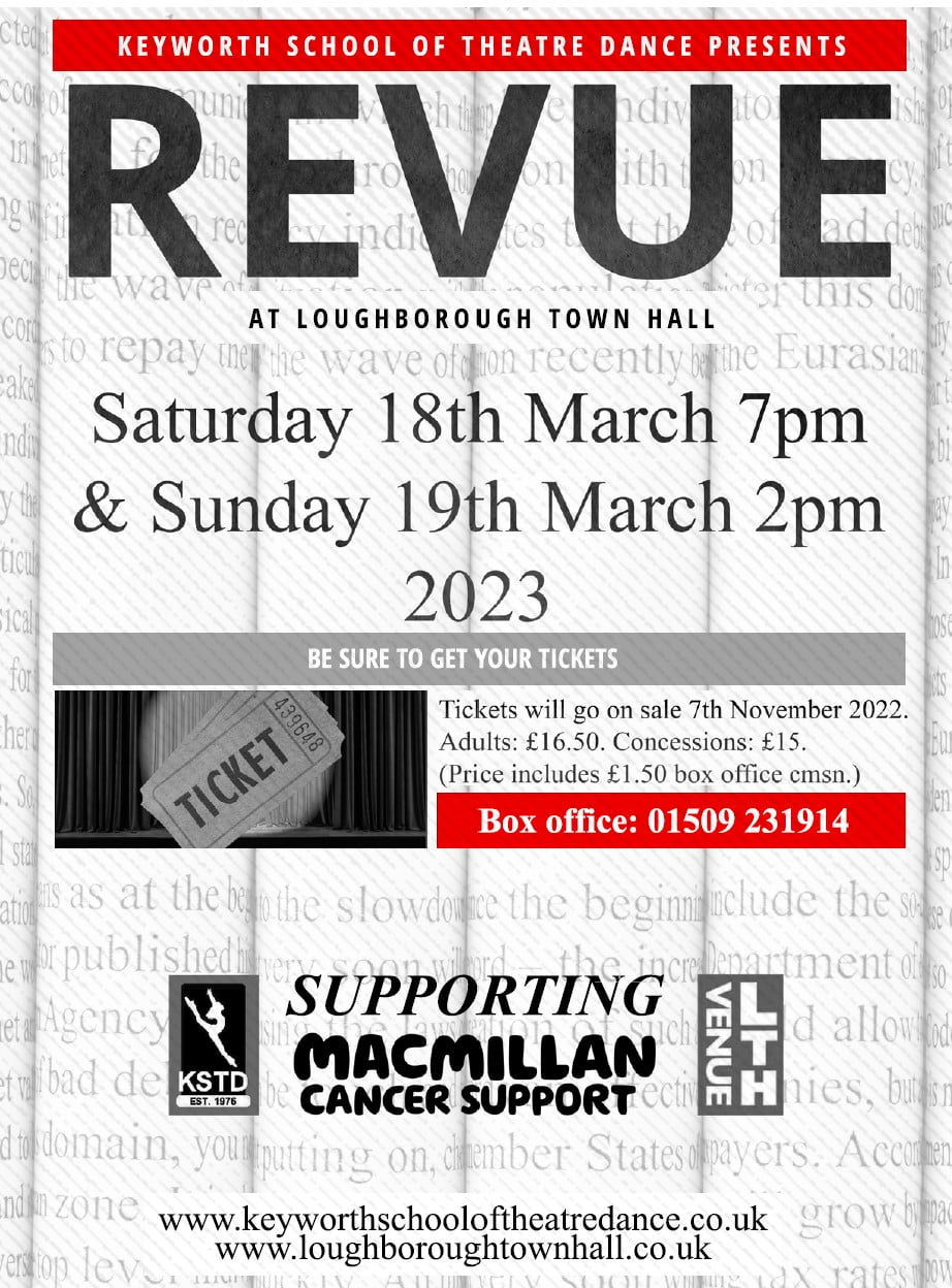 Revue 2023 – Keyworth School of Theatre Dance